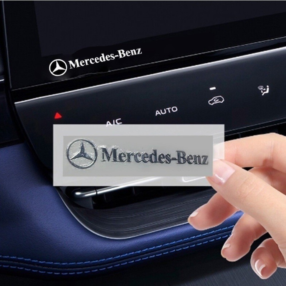 YUY Benz Logo Creative Metal Decoration Waterproof Sticker for Mercedes ...