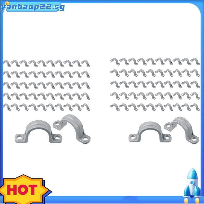 PVC Pipe with Double Hole Plastic Conduit with Pipe Clamp Conduit Clamp ...