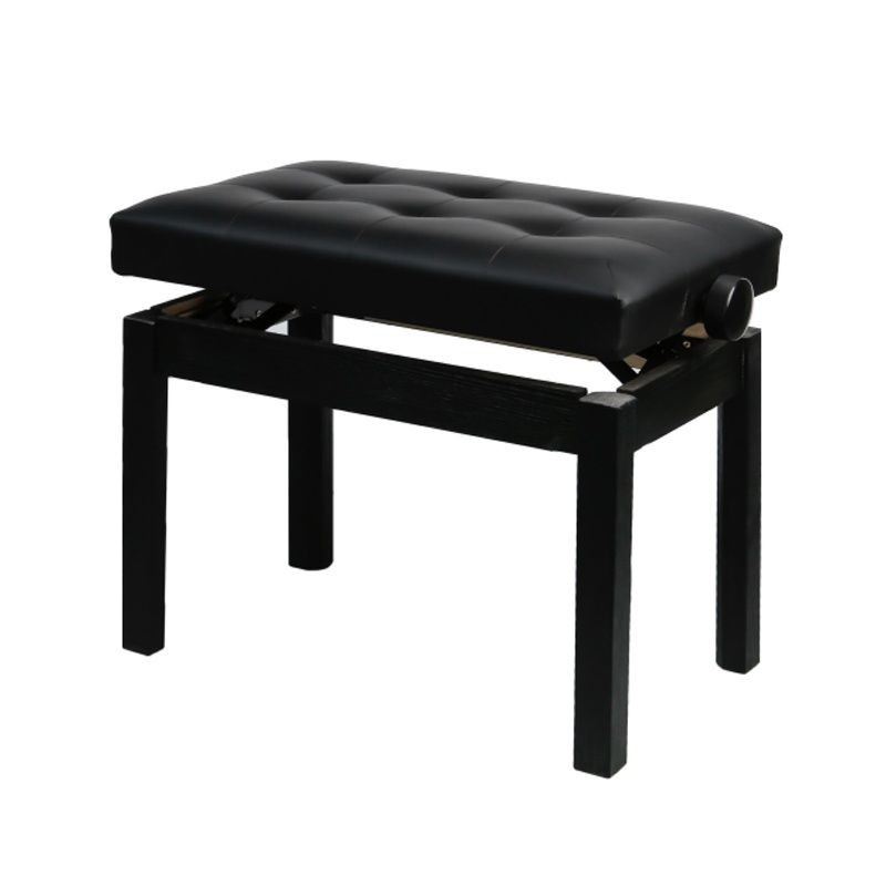Piano stool can be lifted and lowered Solid wood double with bookcase ...