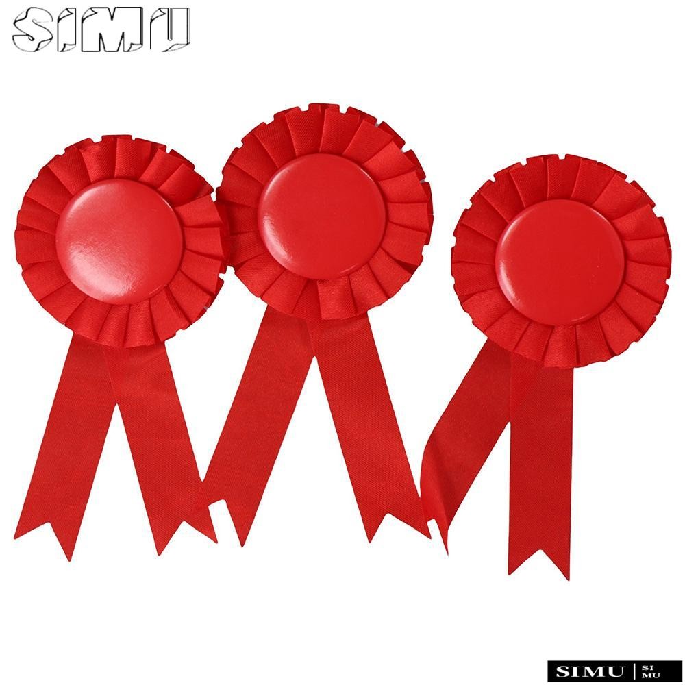 SIMULR Award Ribbon, Blank Rosette Ribbon Award Medals, Red 1st Place ...