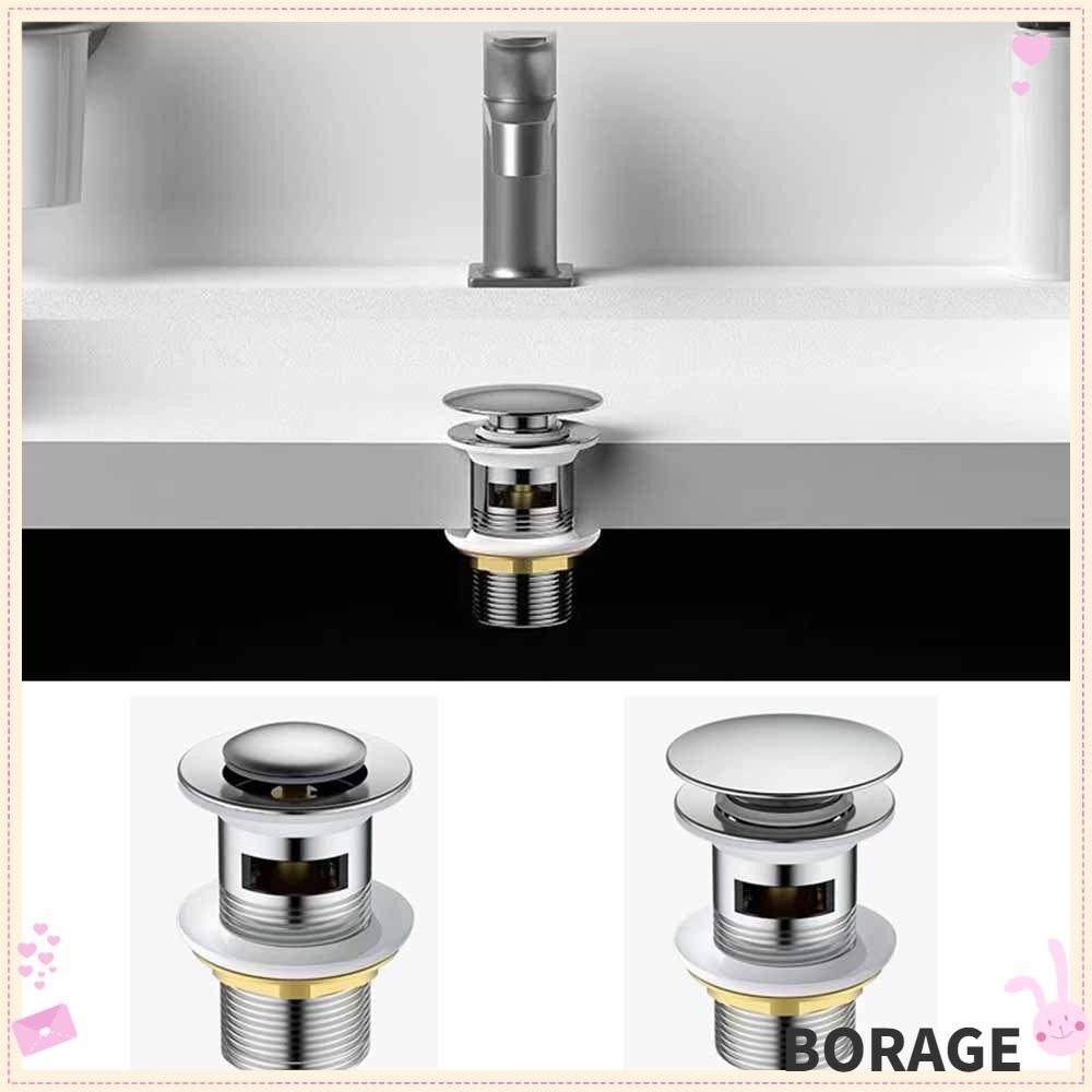 BORAG Basin Sink Tap Sewer Waste Button Push Pop Up Basin Drain Device ...