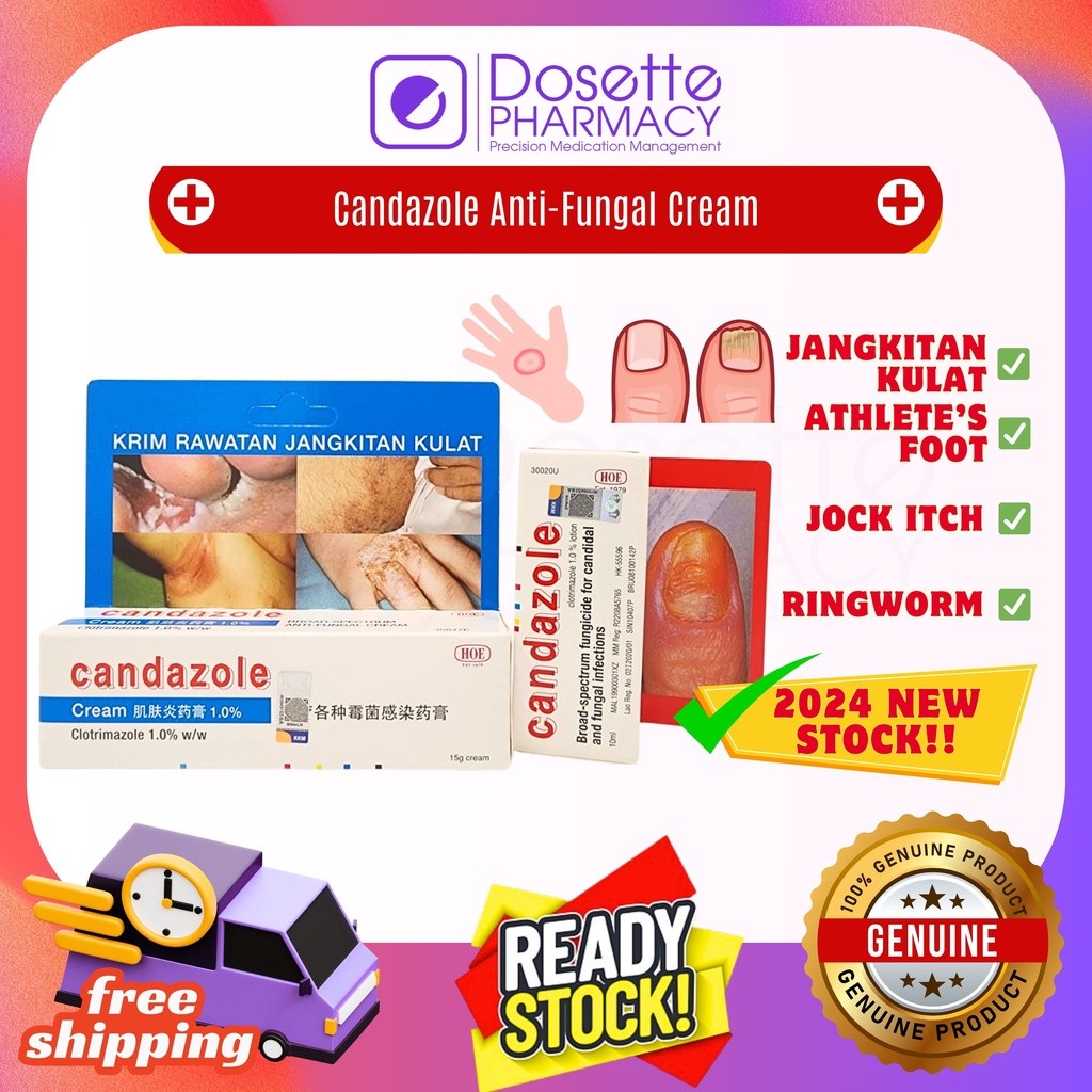 CANDAZOLE ANTIFUNGAL LOTION 10ML / CREAM 15G | Shopee Singapore