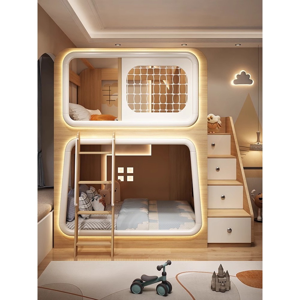 [Sg seller] Space capsule bunk beds bed single bed frame super single ...