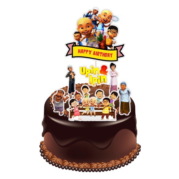 UPIN IPIN Cake Topper set LAMINATED | Shopee Singapore