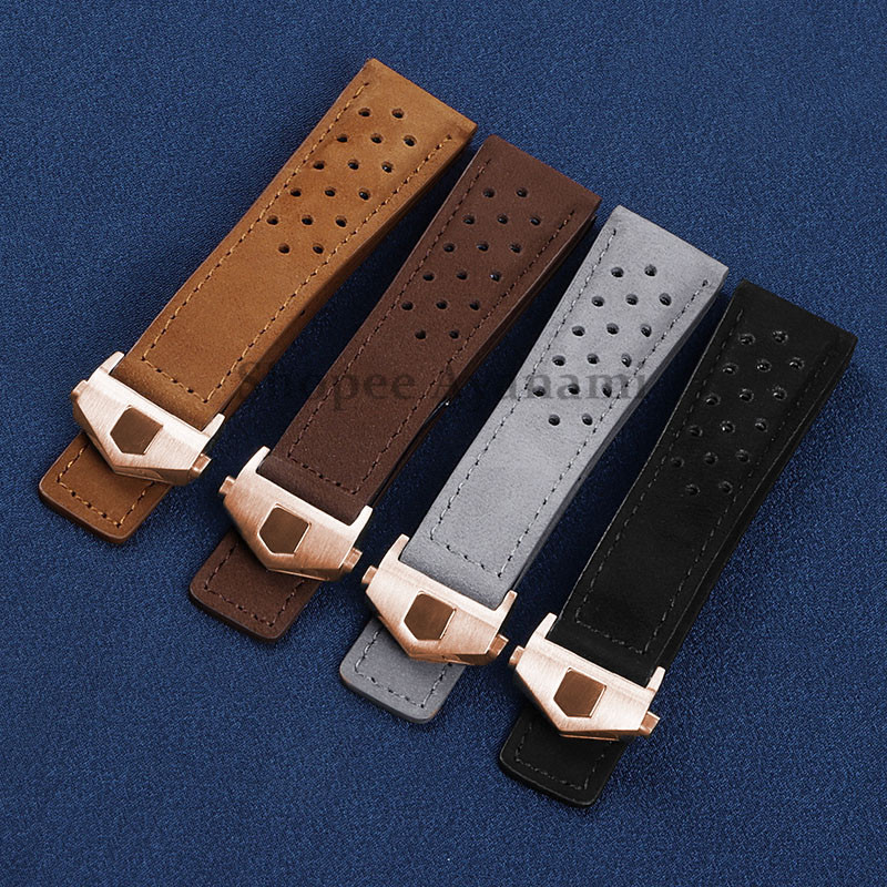 20mm 22mm 24mm Cowhide Watch Strap for TAG HEUER Belt Bracelet Genuine ...