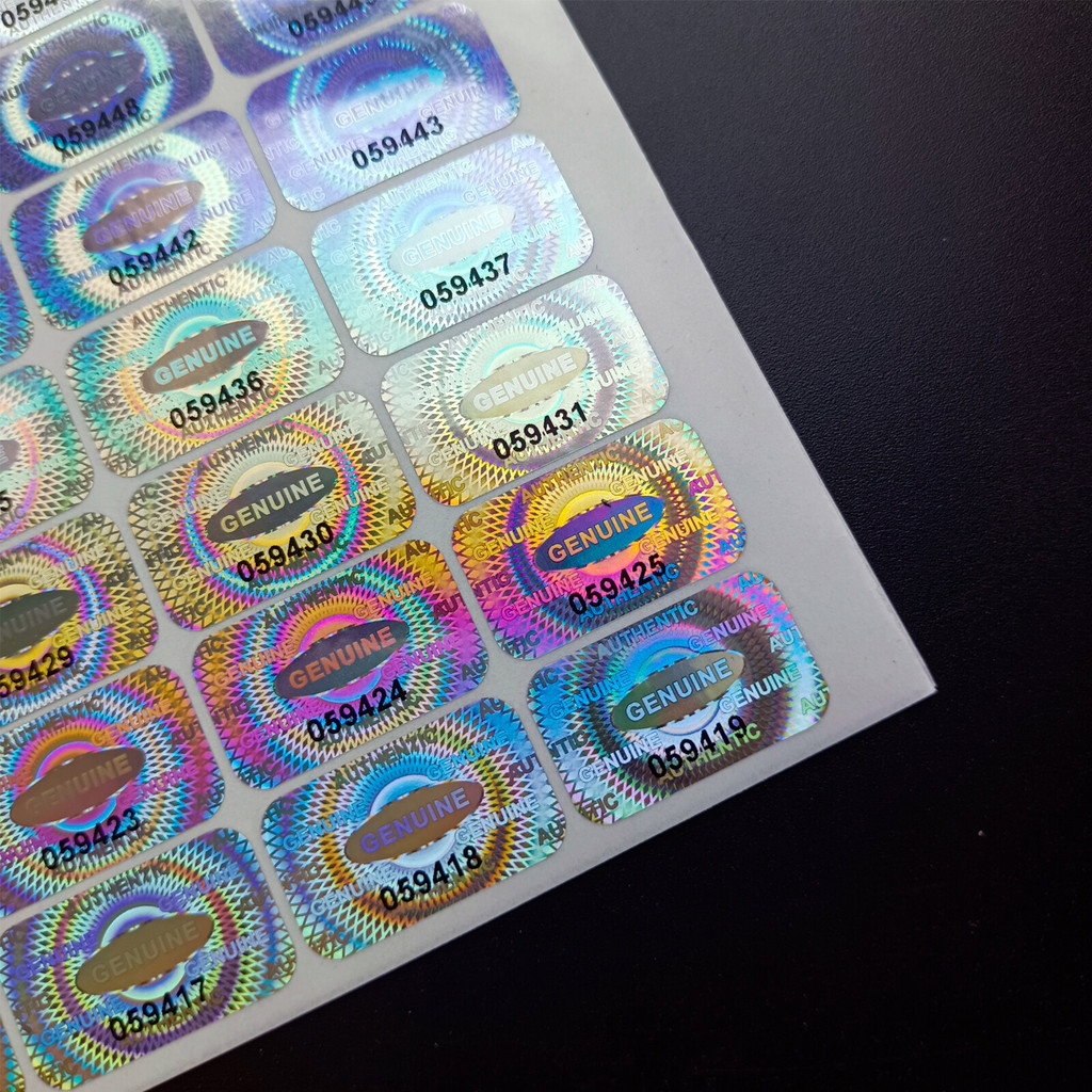 60pcs 2.5cmx1.5cm Security Seal Tamper Proof Stickers Hologram Warranty ...
