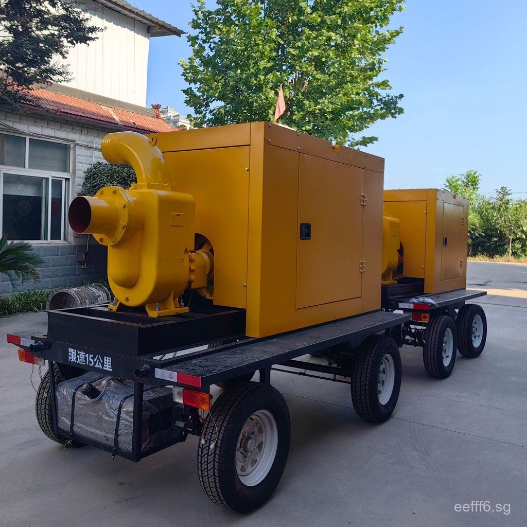 High Flow Mobile Drainage Pump Truck Emergency Flood Control Drainage ...