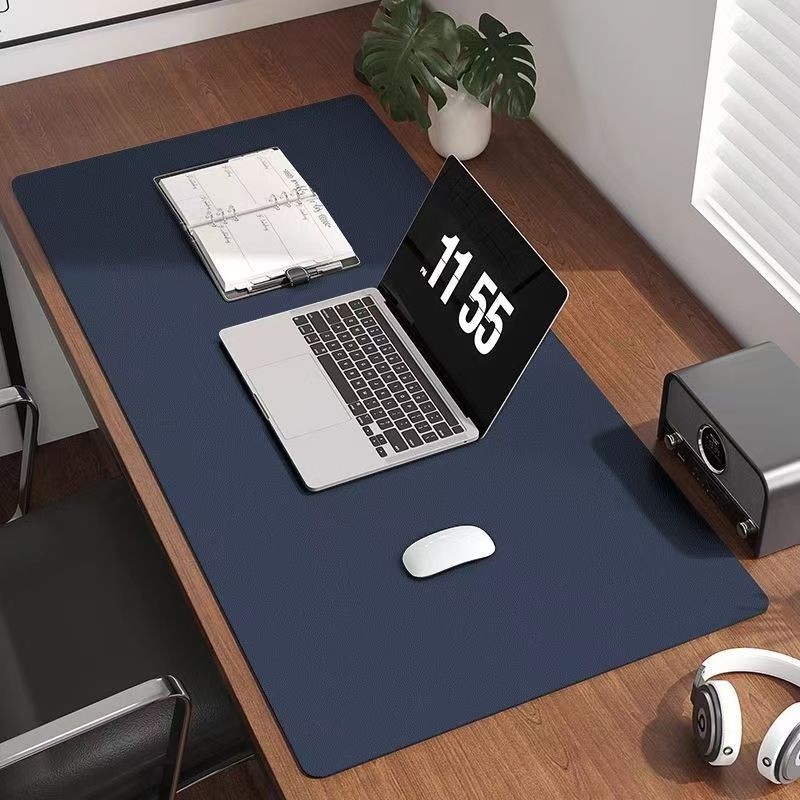 Large Leather Mousepad Keyboard Mat Anti-slip Suede Smooth Mouse Pad ...