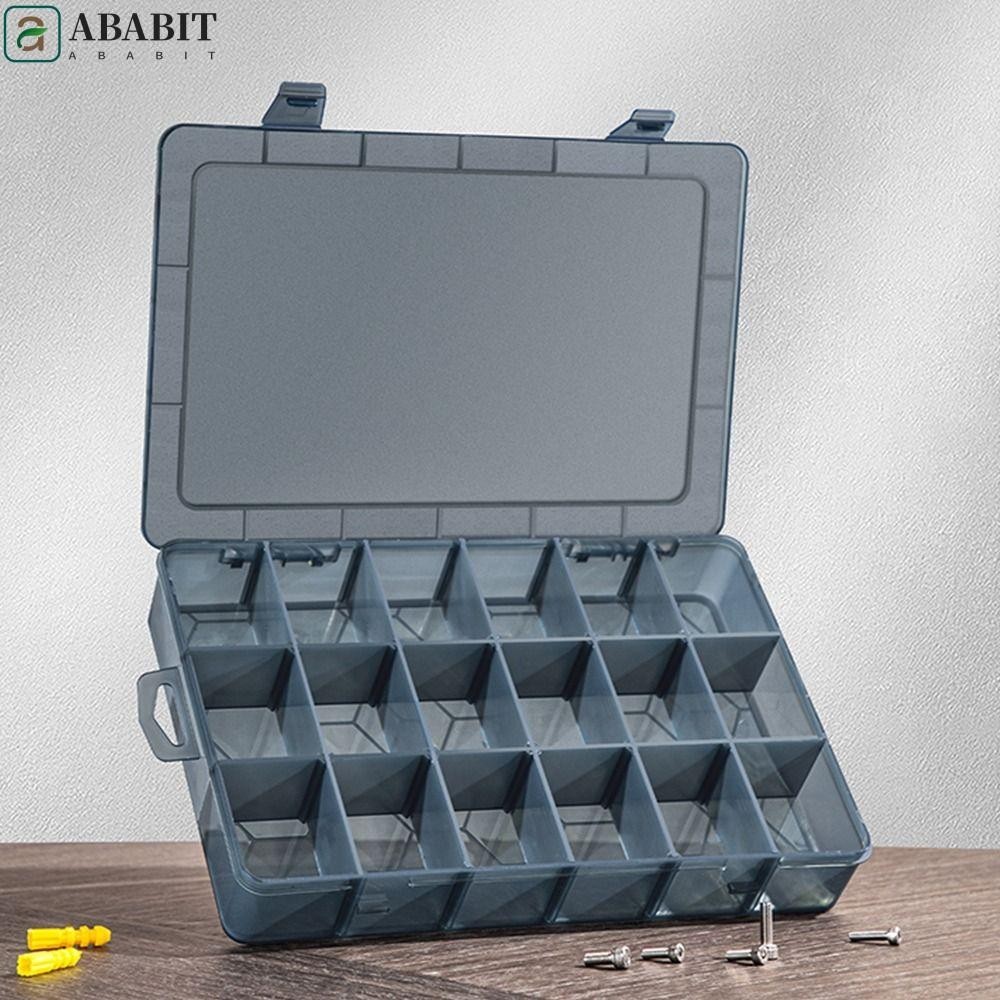ABABIT Tool Storage Box Craft Grid Suitcase Slots Packaging Screw ...