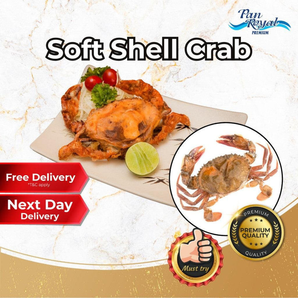 [PAN ROYAL] Frozen Soft Shell Crab (1kg +/-) 5 - 6 pcs | Shopee Singapore