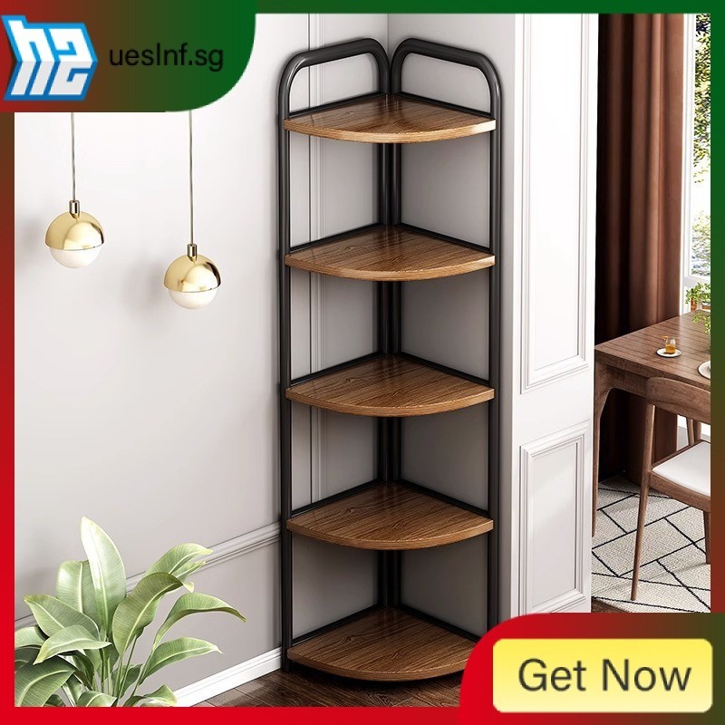[48H Shipping]Bookshelf and Storage Shelf Floor Corner Layered ...