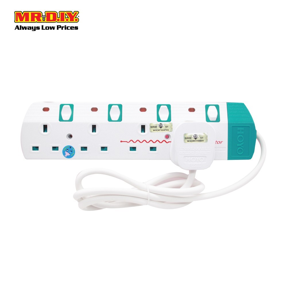 HOYO Trailing Socket 4 Gang (1.2m) | Shopee Singapore