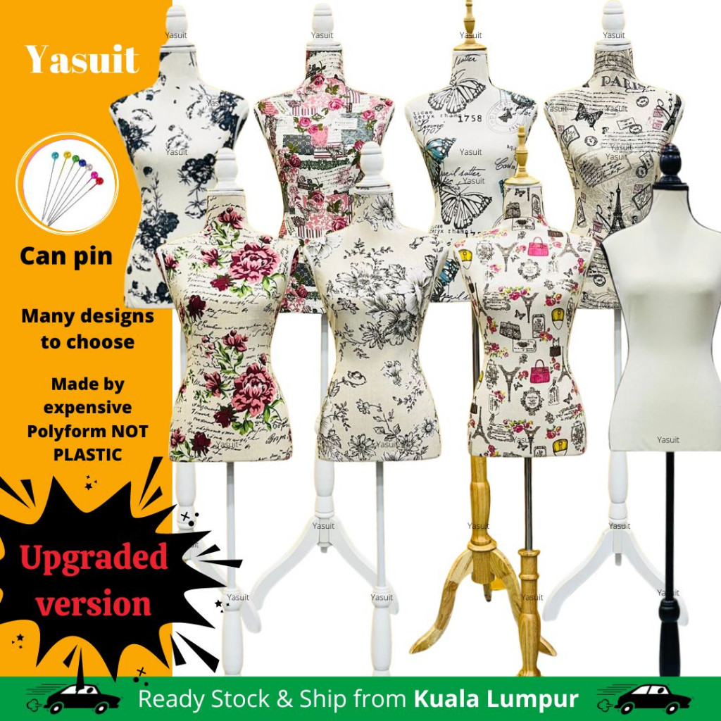 Mannequin Tailor Female Torso Display Fashion Designer Can Pin Sewing ...