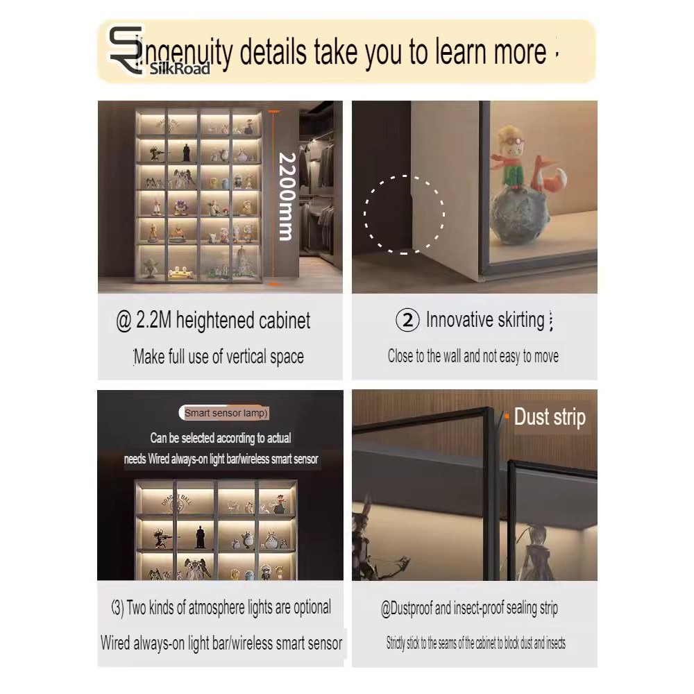 Glass Display Cabinet I5 - Home Display Cabinet for LEGO and Toy Models ...