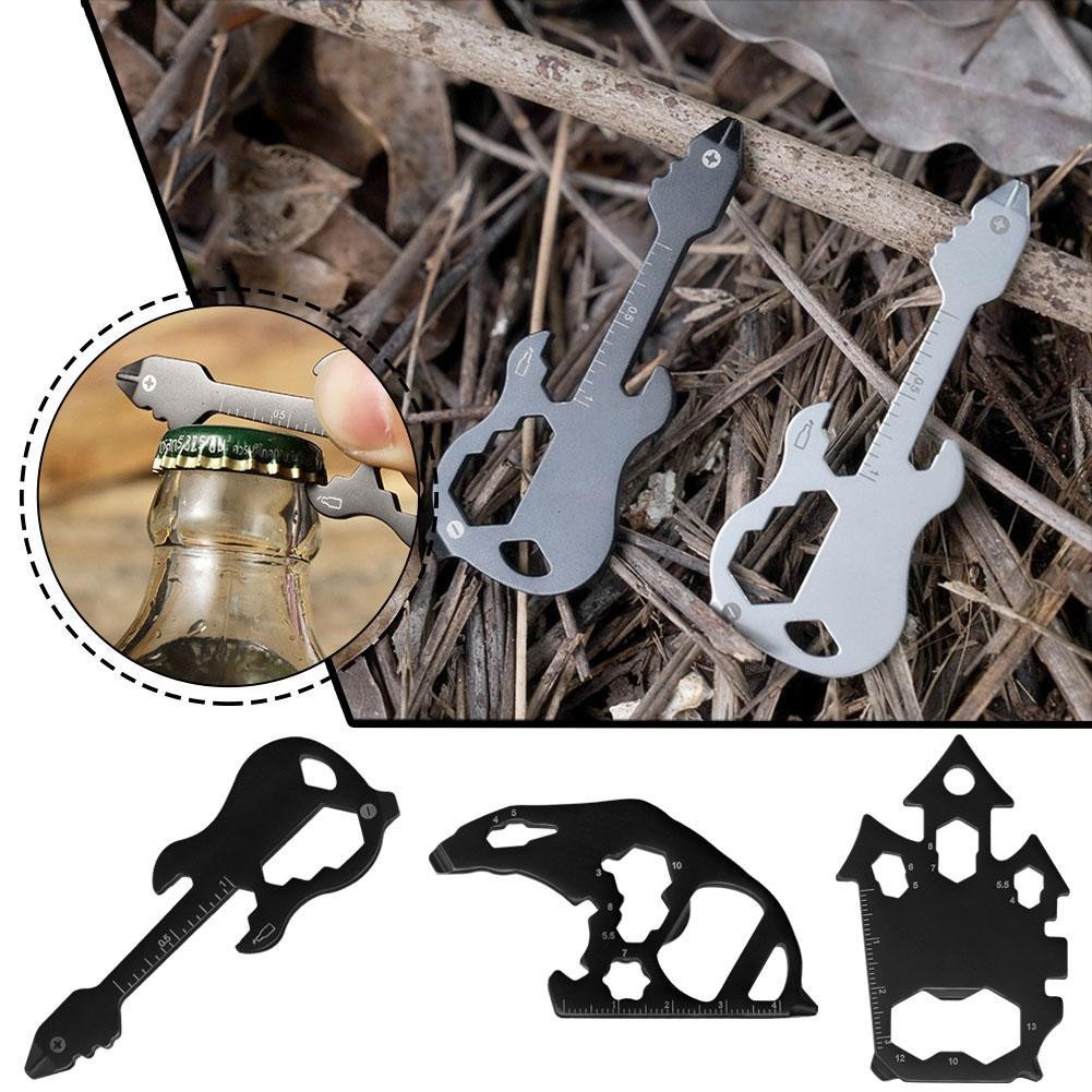 Edc Stainless Steel Multifunction Tools Keychain Bottle Opener Tool ...