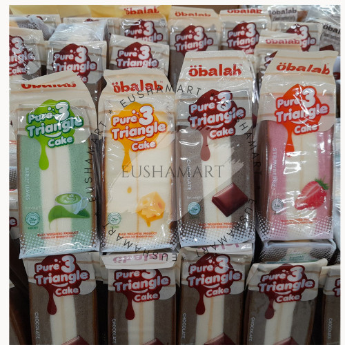 1 pc Obalab Cake Pure 3 Triangle Cake Halal Borong Kek Viral | Shopee ...