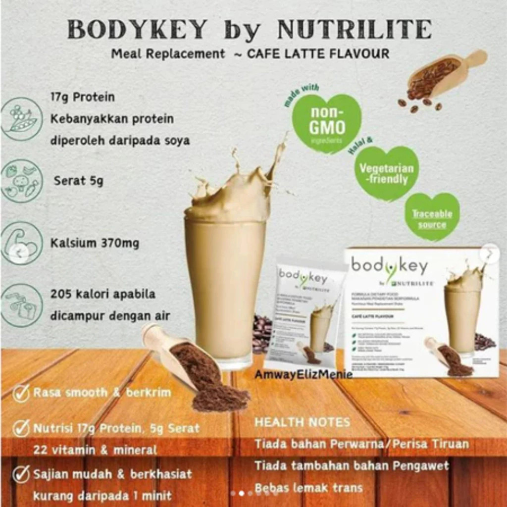 BodyKey by Nutrilite Meal Replacement Shake (Berry/Cafe /Chocolate ...