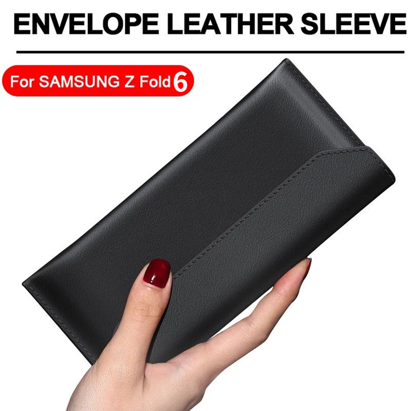 For Samsung Galaxy Z Fold 6 Fold 5 Fold 4 Fold 3 Genuine Leather ...