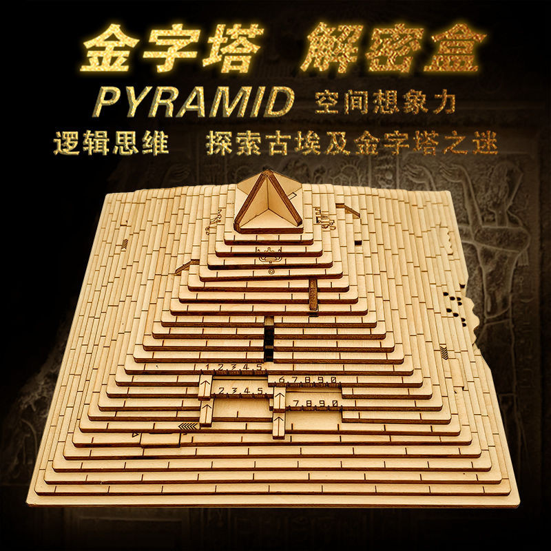 Pyramid puzzle Decryption Code Lock Organ Box Secret Room Level Ten ...