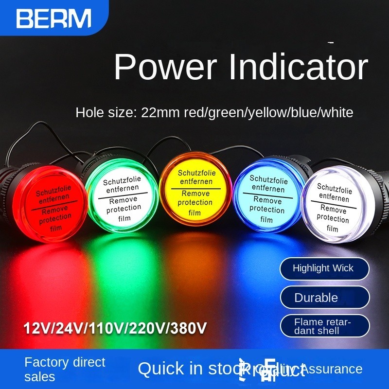 Led Power Indicator AD16-22DS12V24V220V Universal Small Red Green ...
