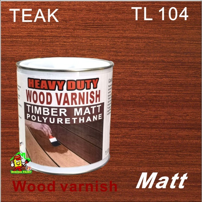 TL104 TEAK varnish MATT ( 5L ) HEAVY DUTY WOOD VARNISH TIMBER ...