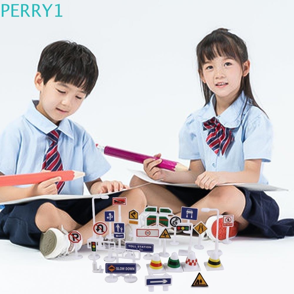 PERRY1 Traffic Barrier Signs, Parking Lot Roadmap Traffic Sign Models ...