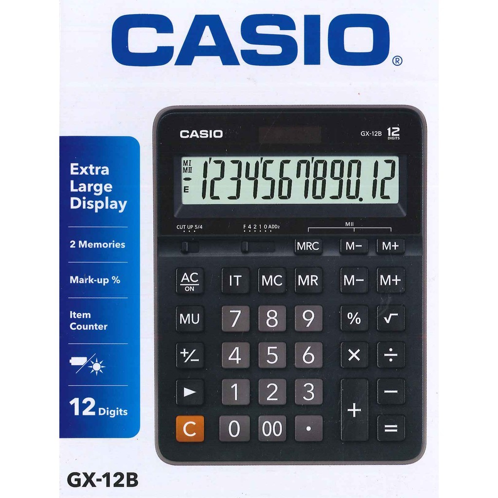 CASIO CALCULATOR GX-12B ( ORIGINAL ) | Shopee Singapore