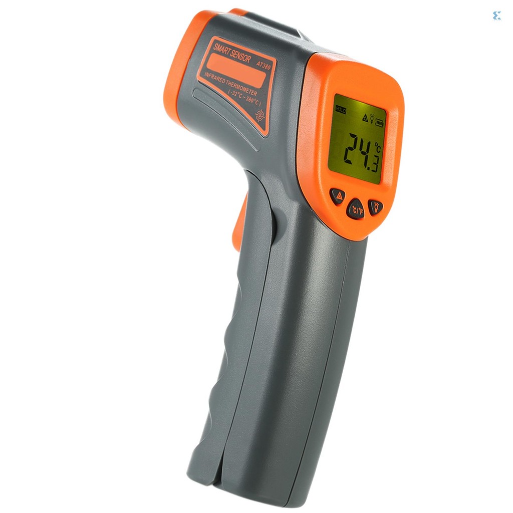 SMART SENSOR -32～380℃ 12:1 Portable Handheld Digital Non-contact IR ...