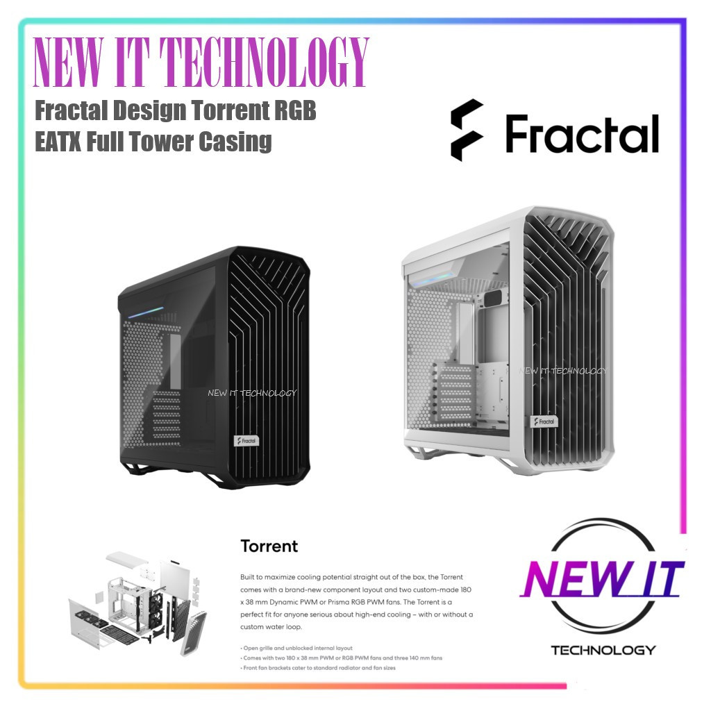 Fractal Design Torrent Nano & Torrent Compact RGB TG Tint EATX & ATX ...