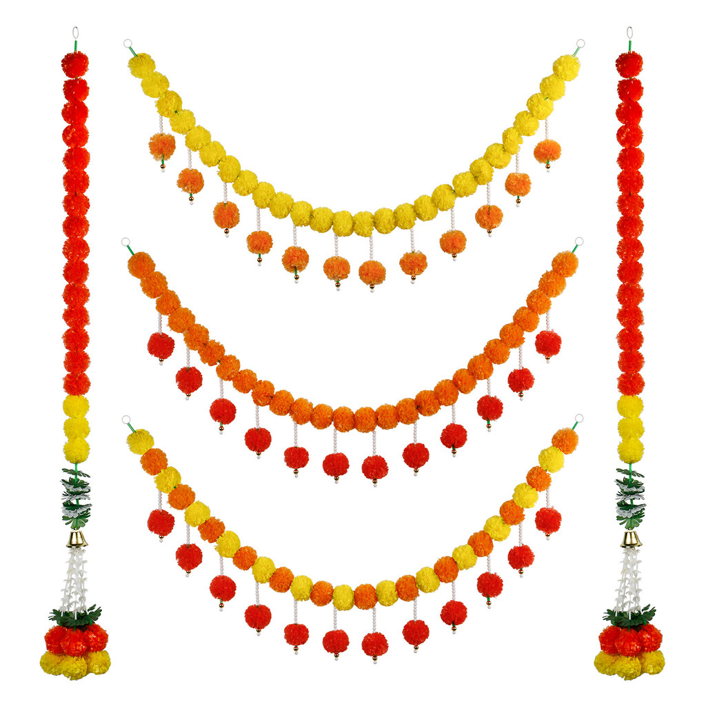 【Ready stock】Ramadan Decoration Marigold Indian style Leaf Bell ...