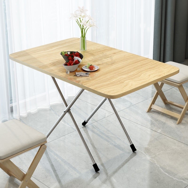 Wooden Folding Table Set Foldable Computer Table Set Dining Table ...