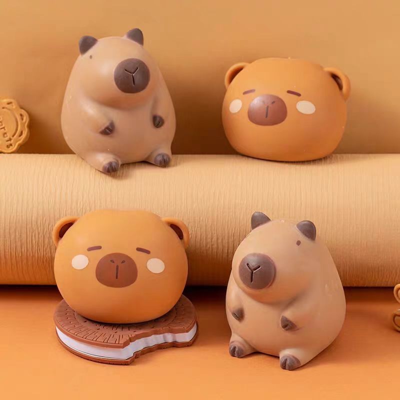 Capibara Doll Pinch Cute Capybara Mochi toy Fidget Toy Squishy Toy ...