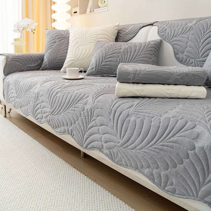 Thick Plush Sofa Cover Towel, Anti-Slip Couch Cover Mat for 1/2/3/4 ...