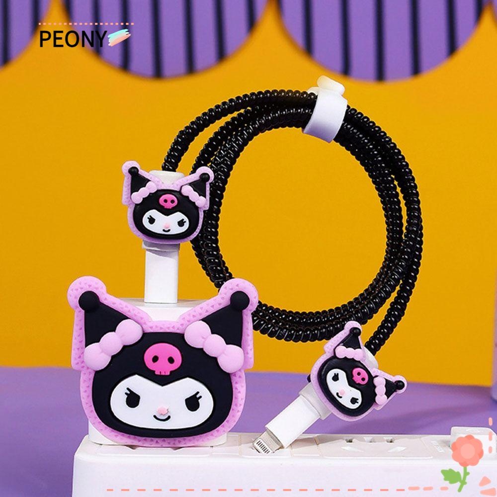 PEONIES Charger Protector Cover, Kuromi Melody Cinnamoroll Cool Kawaii ...