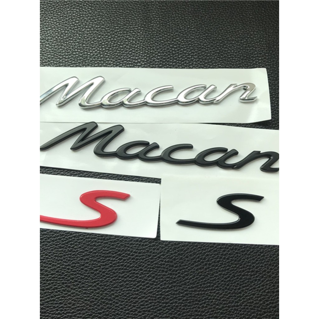 Porsche Car Logo macan S Word Logo Modified macan Rear Trunk Letter ...