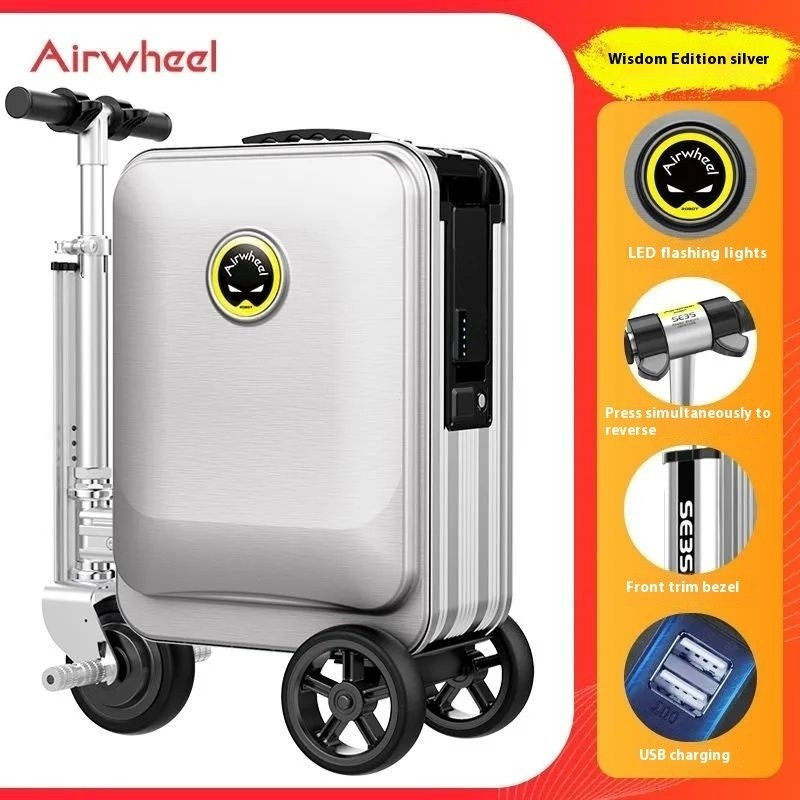 Airwheel Electric Luggage 20 inch luggage Retractable Riding Rod cabin ...