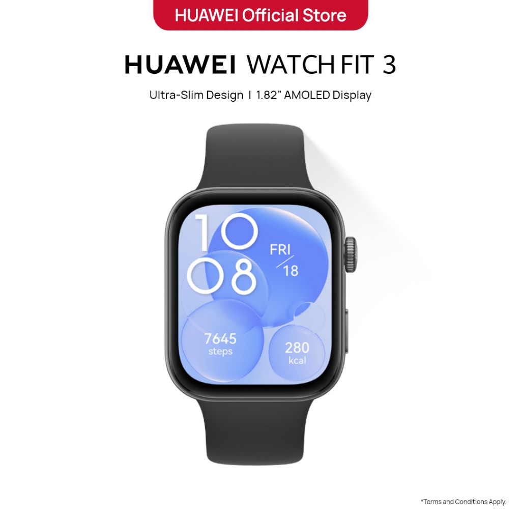 HUAWEI WATCH FIT 3 Smartwatch | 1.82" AMOLED Display | Ultra Slim ...