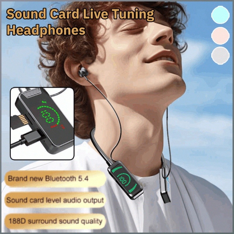 Wireless Headset Graphene Diaphragm Accurate Power Display Flexible to ...