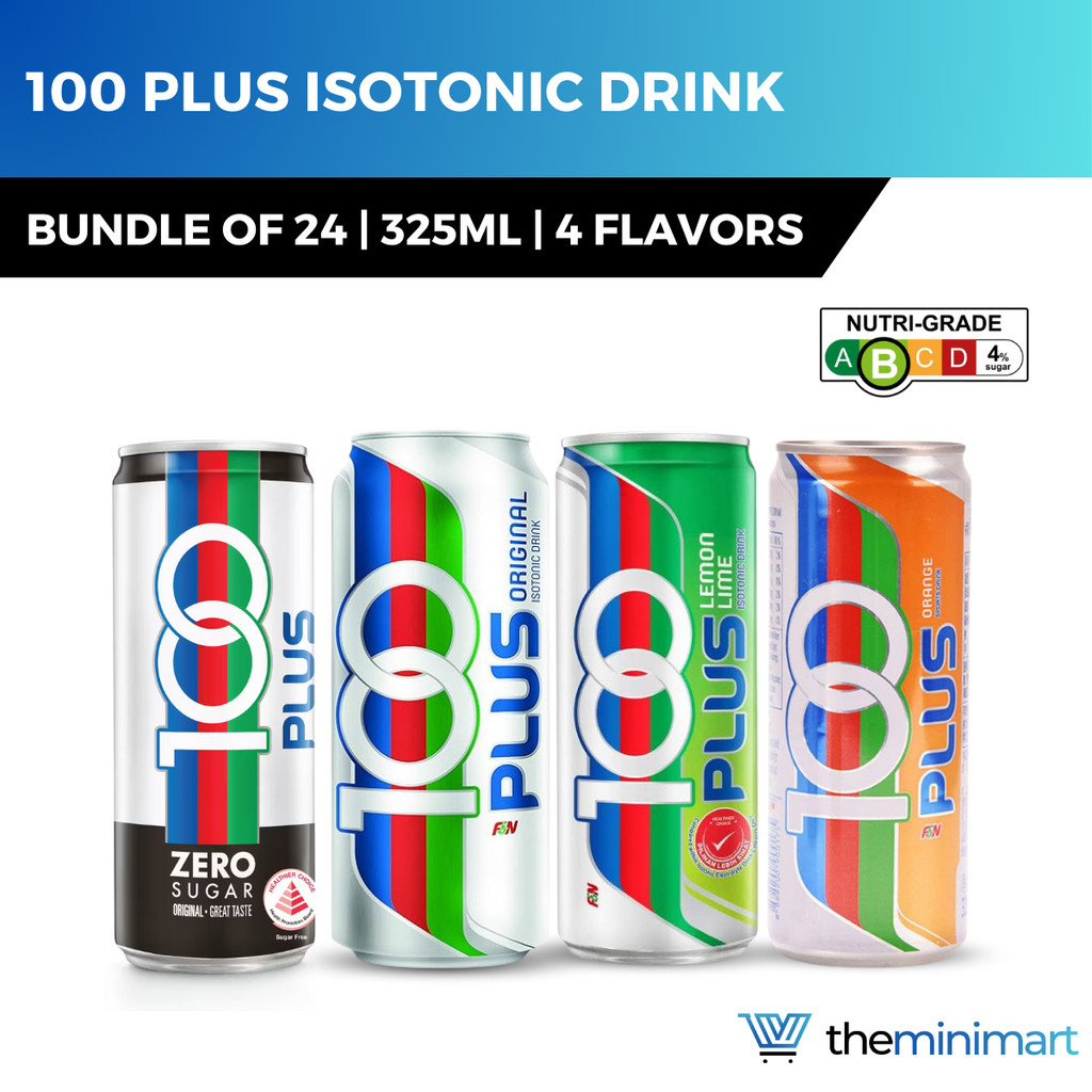 [Bundle of 24] 100 Plus Isotonic Drink 325ml – Hydration Boost ...
