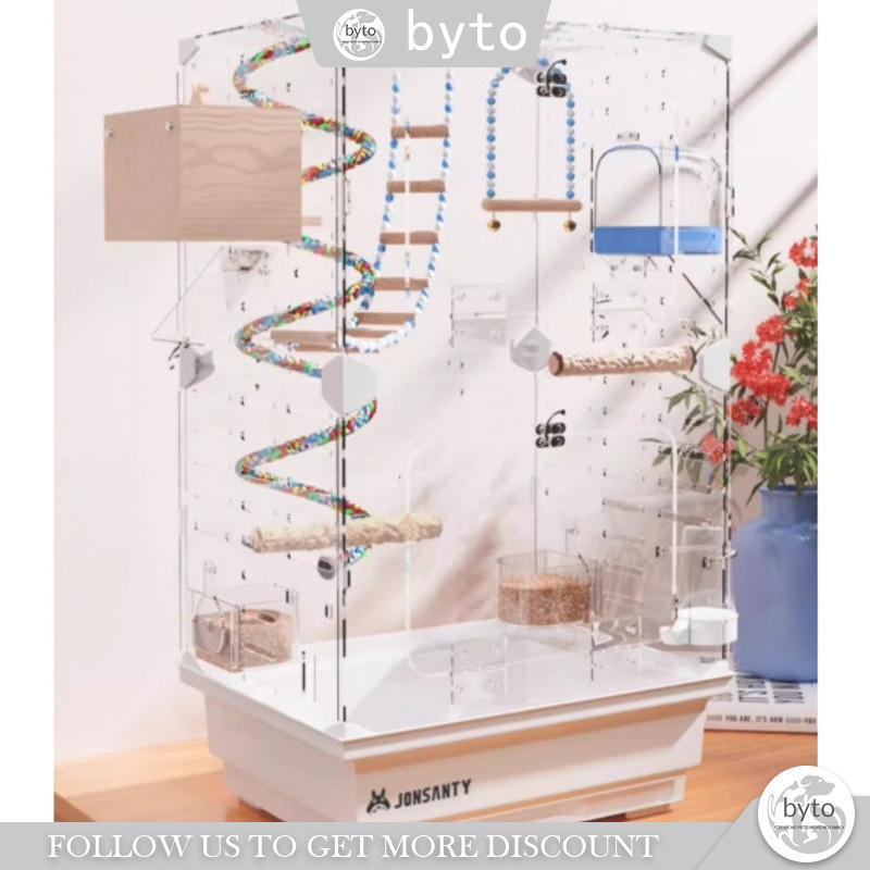 Byto Bird Cage Parrot Bird Cage Xuanfeng Large Villa For Octopus ...