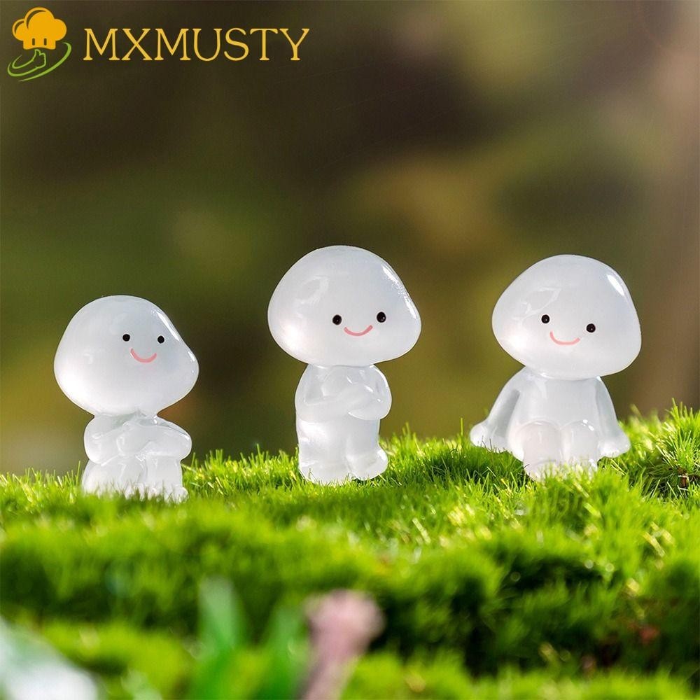 MXMUSTY Luminous Small People Figurines, Resin Crafts Cartoon People ...