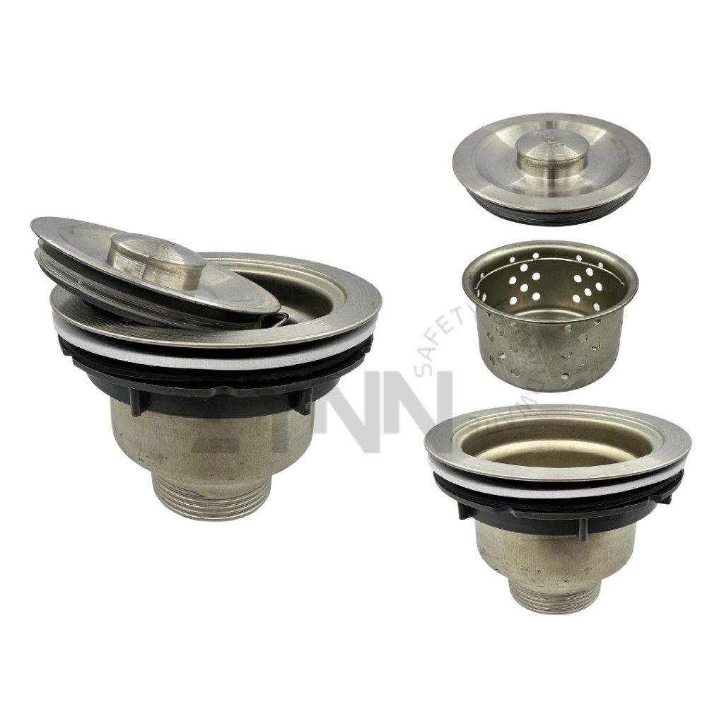 [SG STOCK] STAINLESS STEEL PVC BASIN WASTE Dopant Drain Sink Strainer ...
