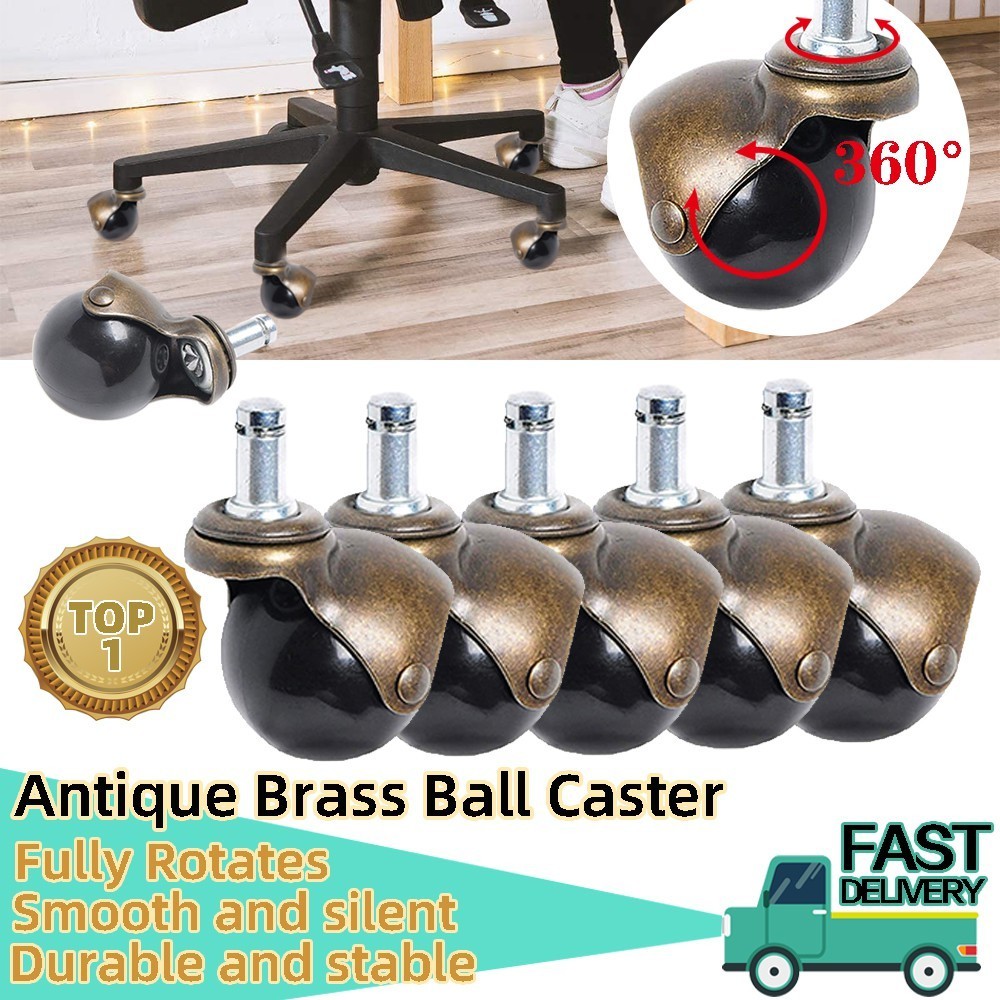 Office Chair Caster Wheel Caster Roller Wheel Replacement Set of 5 Game ...