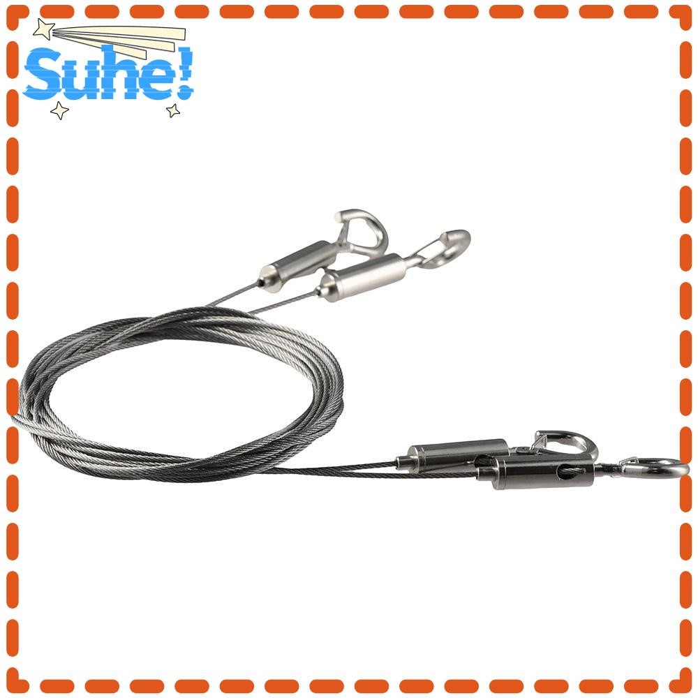 SUHE 2 Pcs Picture Hanging Wire, Stainless Steel 2m x1.5mm Mirror Frame ...