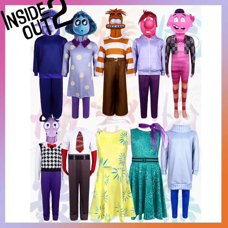 Inside Out 2 Joy/Disgust/Anger/Fear/Sadness/Envy/Embarrassment/Anxiety ...