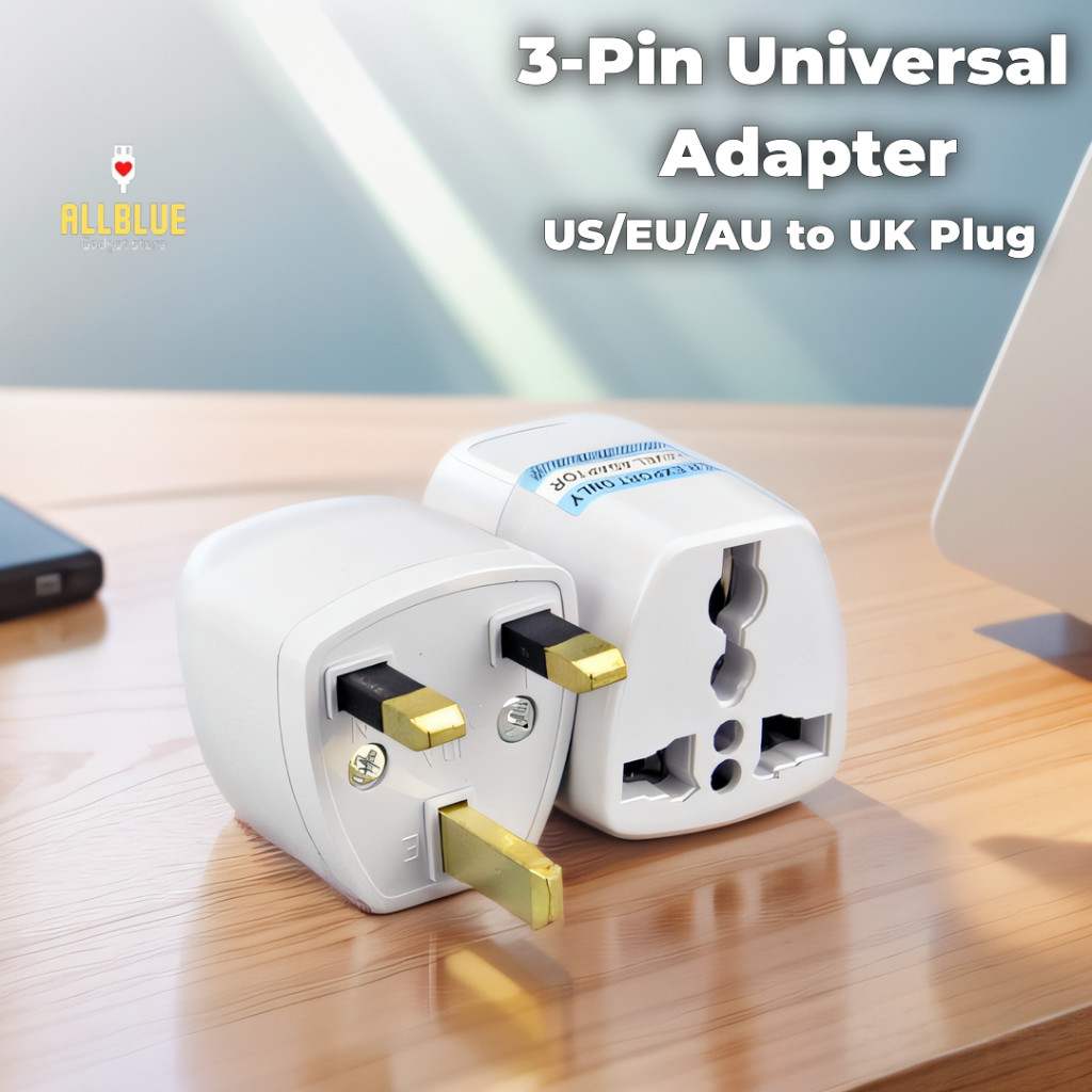 3-Pin Universal Adapter Plug Head UK 3 Pin Malaysia China Plug Socket ...