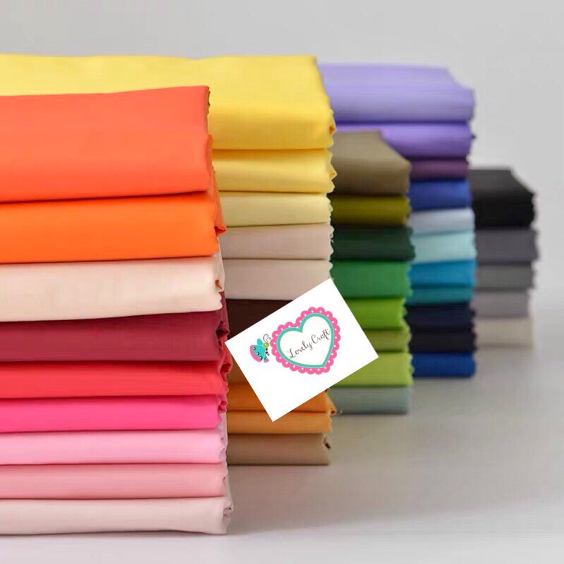 Plain TC Fabric Cloth / Kain Cotton TC Plain / 棉布 | Shopee Singapore