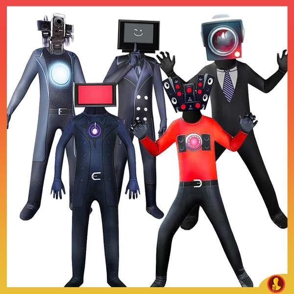 halloween costume cosplay costume Titan monitor clothes kids tv man ...