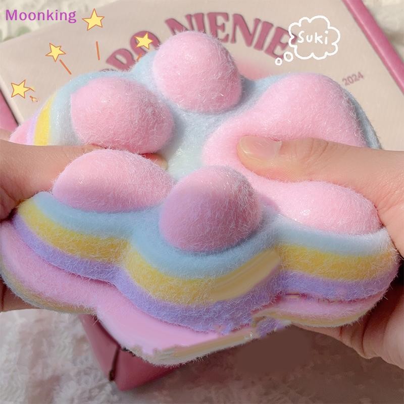 Moonking Cute Jumbo Squishy Flocking Cat Paw Stress Relief Toy Extra ...