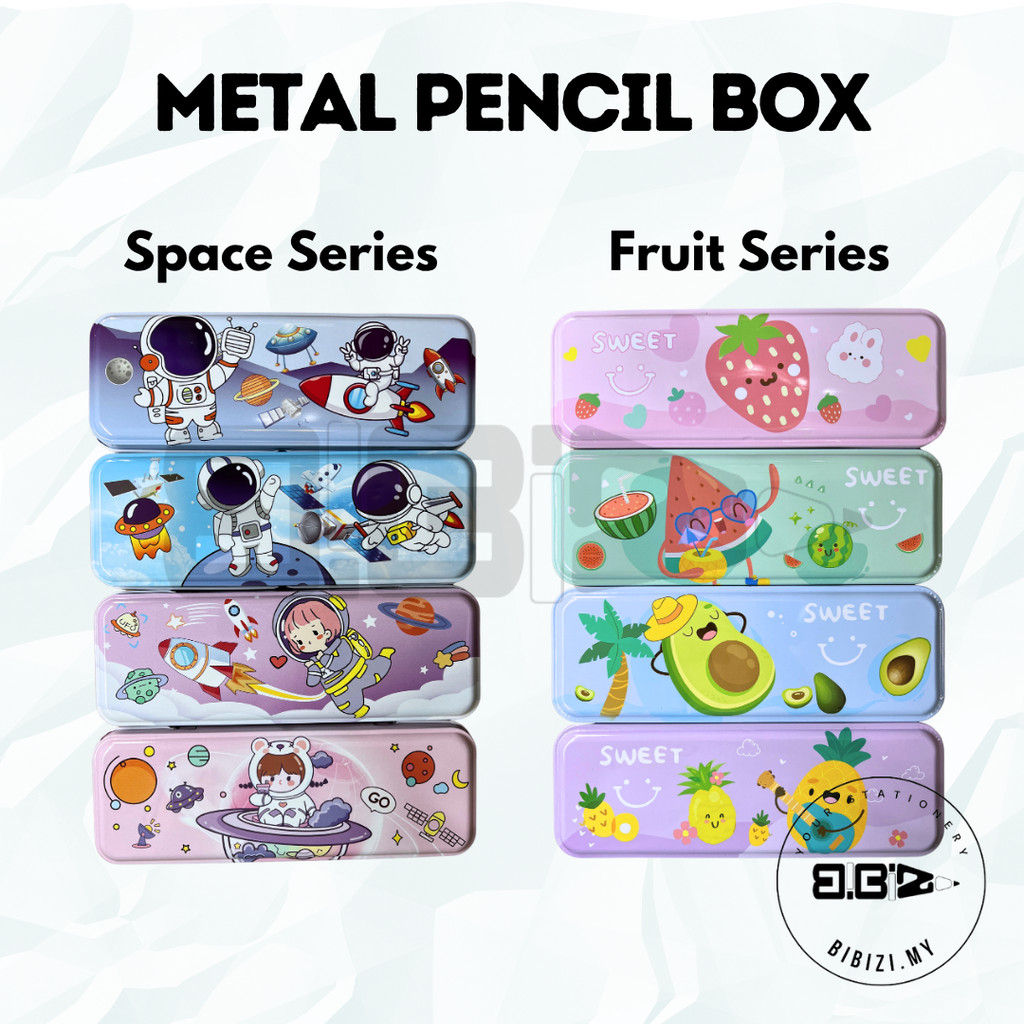 Metal Pencil Box Pencil Case Steel Pencil Case 2 Layer Pencil Box 铅笔盒 ...